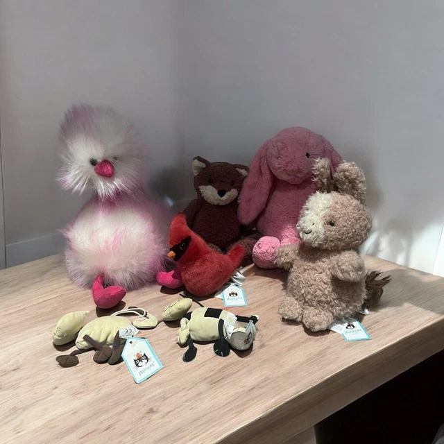 JELLYCAT BUNDLE / Job Lot X7 Most With Tags Rare Us Cardinal Sorbet ...