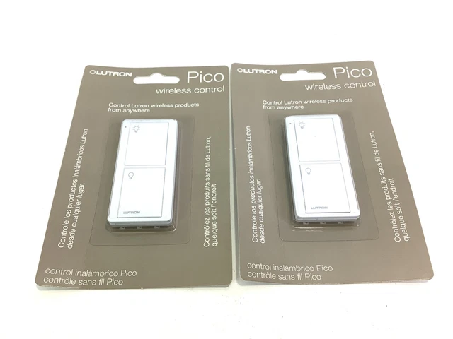 LUTRON ON/OFF SWITCH Pico Remote Control PJ2-2B-GWH-L01 for Caseta Bulk ...