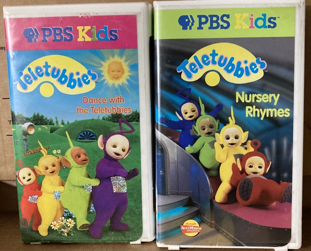 LOTTO 2 VHS PBS BAMBINI Nursery Rime & Danza con Teletubbies Vintage ...