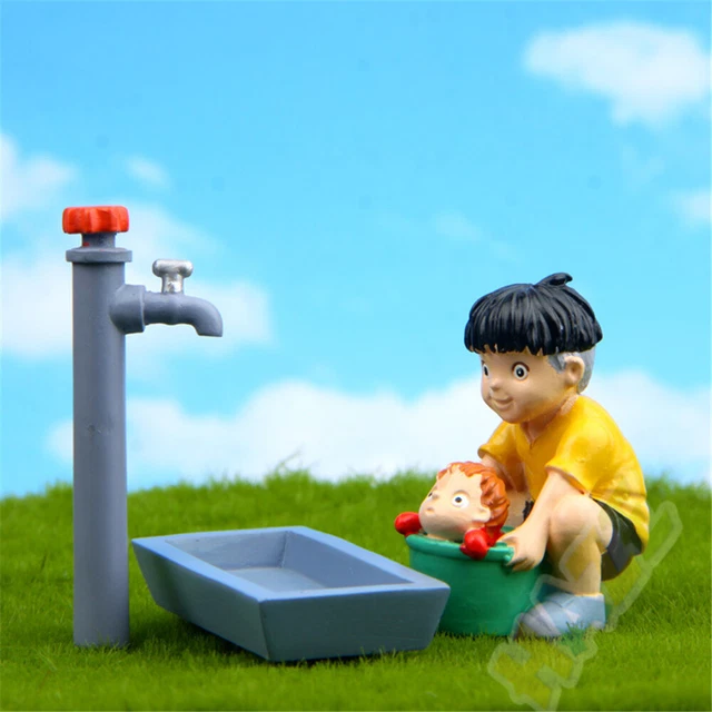 4PCS/SET PONYO ON the Cliff Ponyo Sousky Seagal Resin Figure Model Toys ...