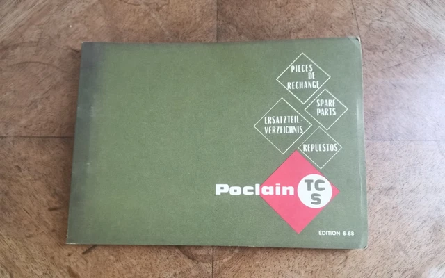 POCLAIN TCS Catalogue Pièces de Rechange Edition 06/1968 EUR 17,00 ...