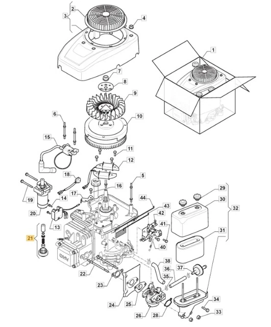 ENSEMBLE RÉPARATION ENGRENAGES Original Stiga Moteur St 350 Tracteur ...