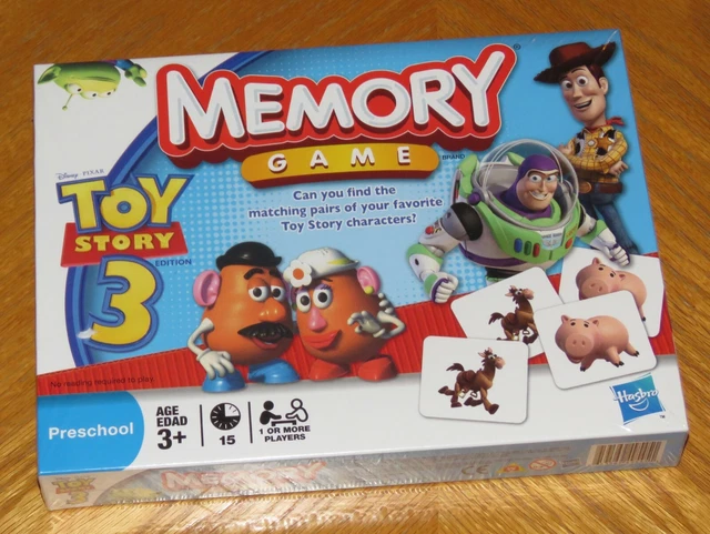 DISNEY PIXAR TOY Story 3 Memory Game Classic Matching - 2009 MB Hasbro ...