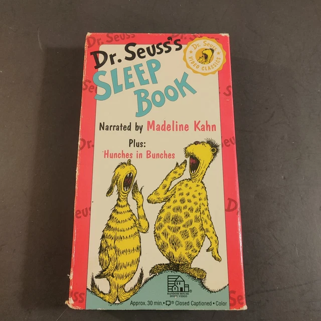 DR. SEUSS'S SLEEP Book VHS Animated Rare Obscure £8.44 - PicClick UK