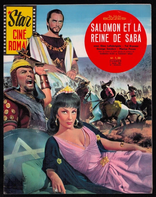 REVUE STAR CINE Roman N°98. Salomon Et La Reine De Saba. 1961 ...