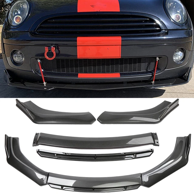 FOR MINI COOPER S R52 R53 Front Bumper Lip Splitter Chin Spoiler Carbon ...