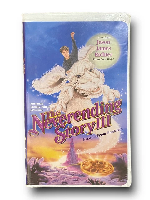 THE NEVERENDING STORY 3 Escape From Fantasia VHS 1997 The Neverending ...