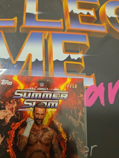 TOPPS WWE CM Punk Summerslam 2025 Numbered /50 Wrestling Trading Card £30.34 - PicClick UK