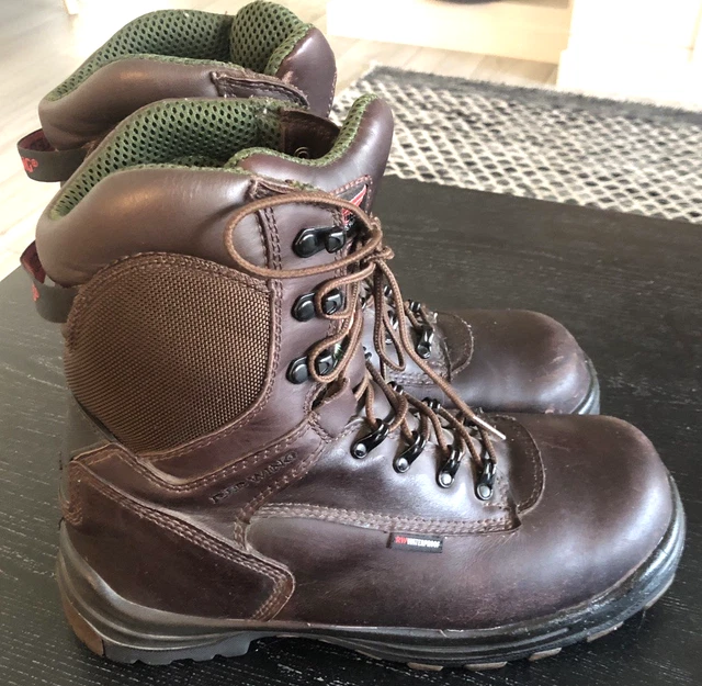 RED WING SHOES Boots 3547 Mens 10.5 D Steel Toe Brown Leather Work ...