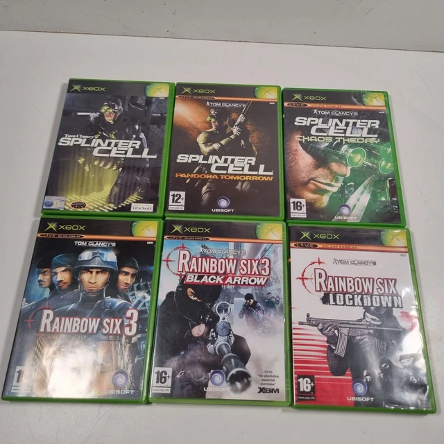TOM CLANCYS RAINBOW Six & Splinter Cell XBOX Original 6x Game Bundle £ ...