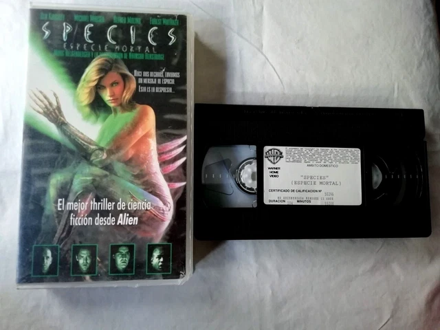 SPECIES ESPECIE MORTAL Ben Kingsley Horror Terror VHS Tape Cinta ...