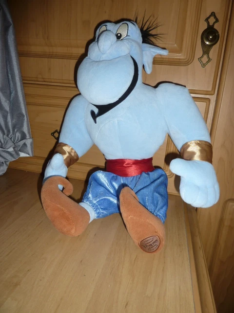 GENIE ALADDIN LARGE 17" Disney Store Stamped Plush Soft Toy Genii £14. ...
