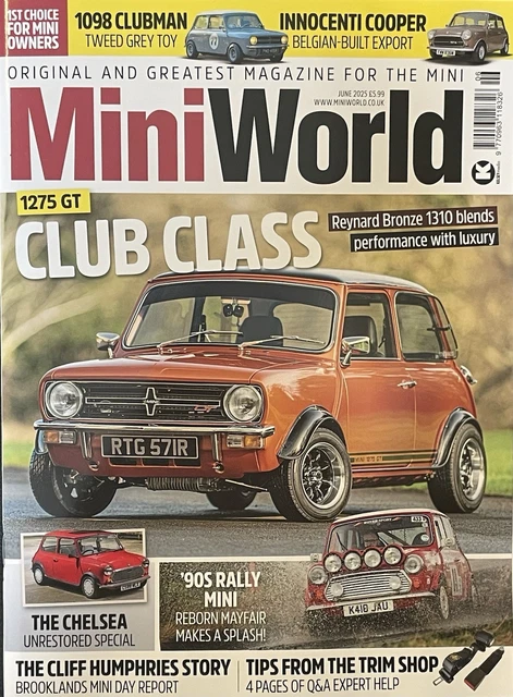 MINI WORLD MAGAZINE Issue June 2025 £10.99 - PicClick UK
