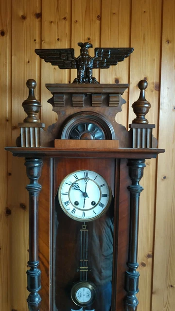 ZIERTEIL ADLER REICHSADLER Regulator Wanduhr Pendeluhr Krone Aufbau ...