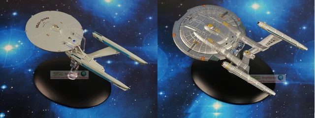 EAGLEMOSS STAR TREK USS Enterprise NCC 1701 REFIT + NX-01 Model ...