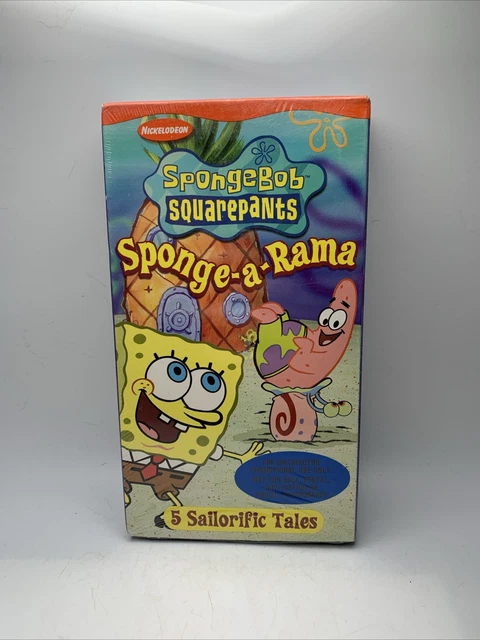 SPONGEBOB SQUAREPANTS VHS Sponge-A-Rama 2003 Nickelodeon Rare Promo ...