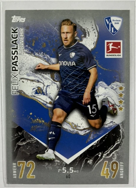 TOPPS MATCH ATTAX Bundesliga 23/24 Nr.60 Felix Passlack (VfL Bochum ...