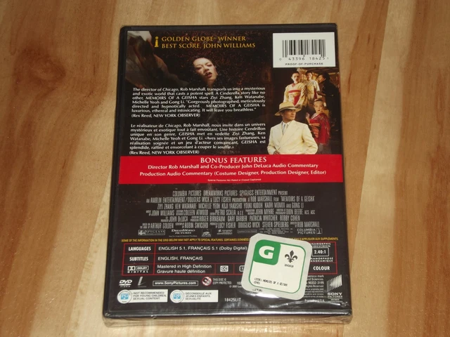 MEMOIRS OF A Geisha (DVD) $4.99 - PicClick CA