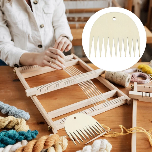 WOODEN TAPESTRY WEAVING Comb Small Design for Handcraft Weaving $16.69 ...
