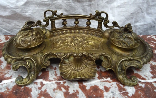 CALAMAIO IN BRONZO con fine cesellatura Napoleone III 1880 Francia EUR ...