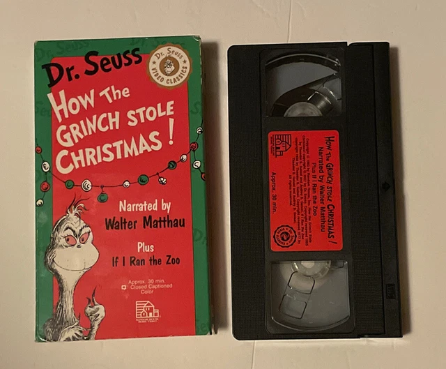 DR. SEUSS HOW the Grinch Stole Christmas VHS - Walter Matthau £4.56 ...