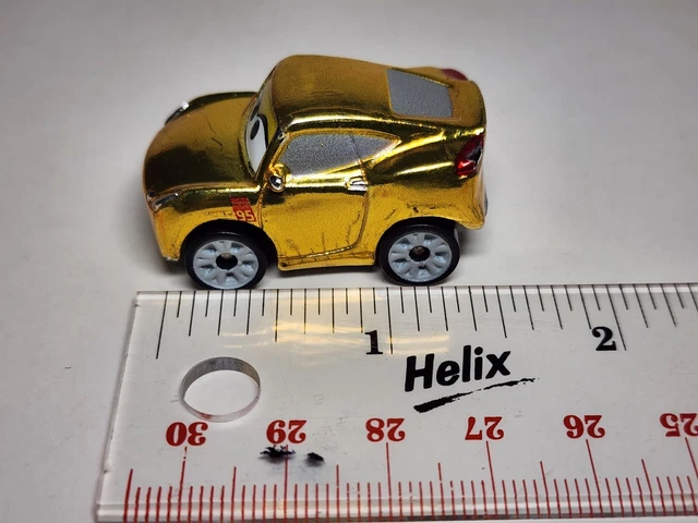 DISNEY PIXAR CARS Mini Racers Metallic Gold Cruz Ramirez FBG78 1.5 ...