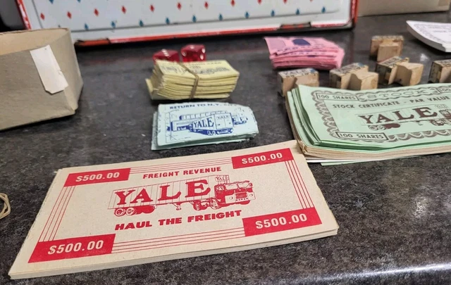 RARE YALE HAUL The Freight 1962 Game Piece Lot, Instructions Pieces ...