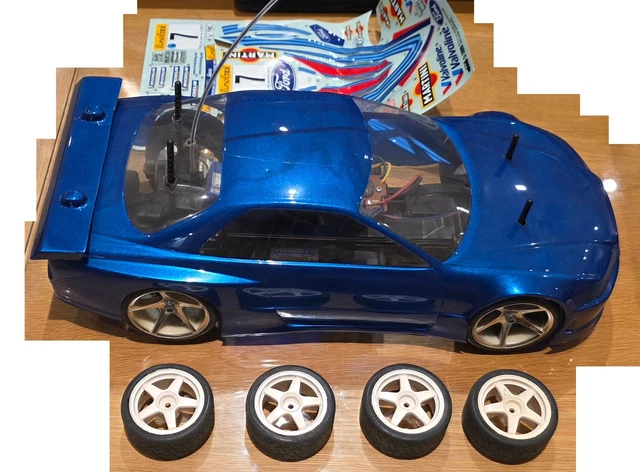 TAMIYA FORD FOCUS WRC RC Car - 4WD with Controller & Nissan Skyline R34 ...