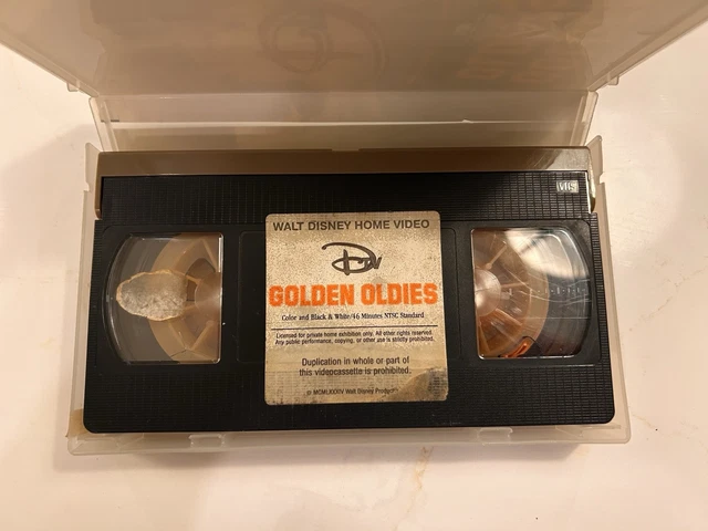 GOLDEN OLDIES VHS Tape 1984 Disney TV Animated Music Videos White ...