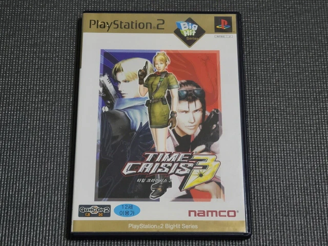 SONY PLAYSTATION2 TIME Crisis 3 Retro Game Korean Version for PS2 ...