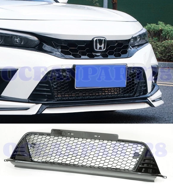 FIT 2022-2024 HONDA Civic Type R Style Front Lower Grill Mesh Hood ...