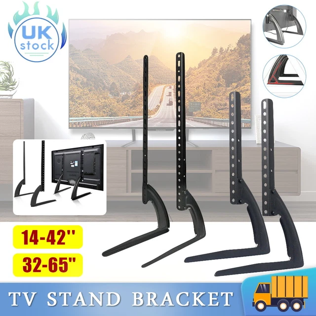 UNIVERSAL TABLE TOP TV Stand Legs VESA Pedestal Mount Bracket LED LCD ...