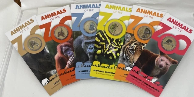 2012 CARDED ONE Dollar Coin Set Animals of the Zoo $143.75 - PicClick AU