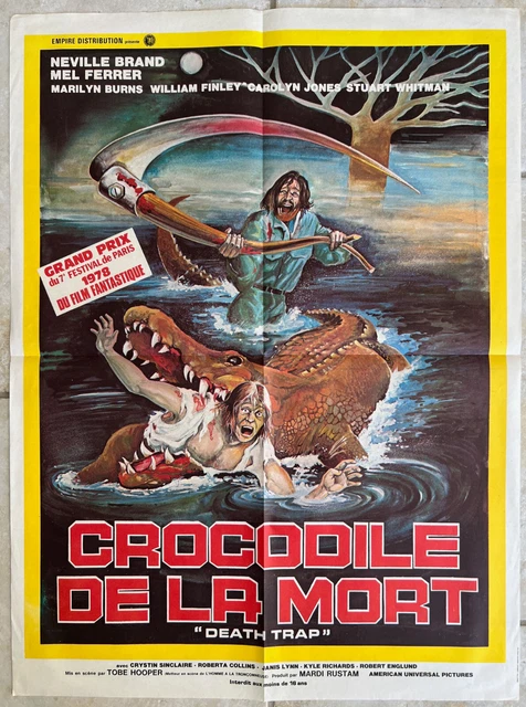 LE CROCODILE DE LA MORT affiche de cinéma de 1978 film horreur Tobe Hooper 60x80 EUR 33,00 ...