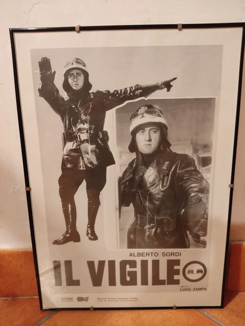 QUADRO STAMPA ALBERTO Sordi Il vigile EUR 22,00 - PicClick IT