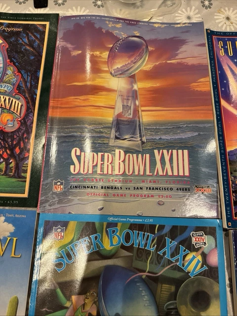 COLLECTION OF 13 American Super Bowl programs £57.88 - PicClick UK