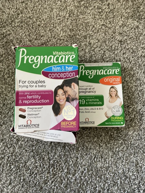 VITABIOTICS PREGNACARE HIS and Her Conception Tablet - 60 Count £12.50 ...