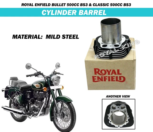 ROYAL ENFIELD &BULLET 500cc & Classic 500cc" BS3 "Baril de cylindre ...