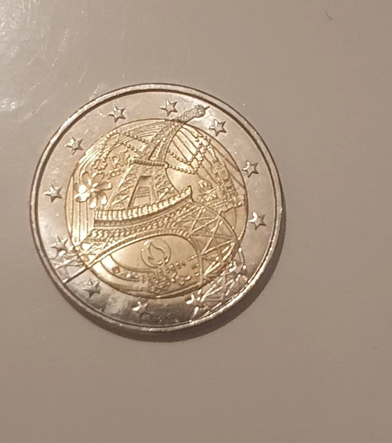 PIÈCE COMMÉMORATIVE DE 2 Euros- JO Paris 2024 - motif Tour Eiffel- UNC- Neuve EUR 150,00 ...
