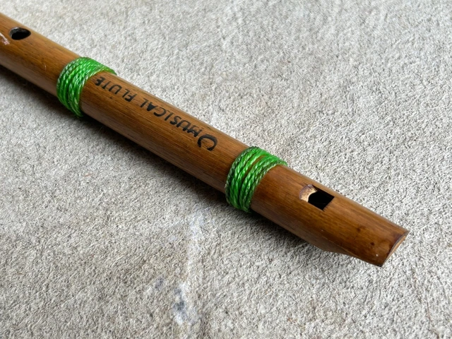 VINTAGE C MUSICAL Wooden Flute Vrindavan Krishna Devotion, Vanshi ...