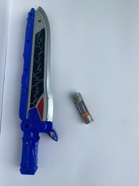 POWER RANGERS DINO Charge Ptera Blue Light up Sword and orange energem ...