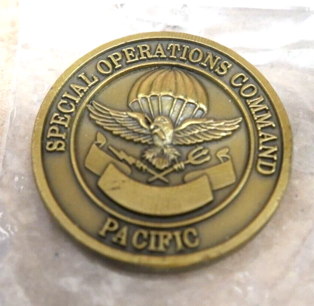 USMC CHALLENGE COIN Special Operations Command Pacific Presented ...