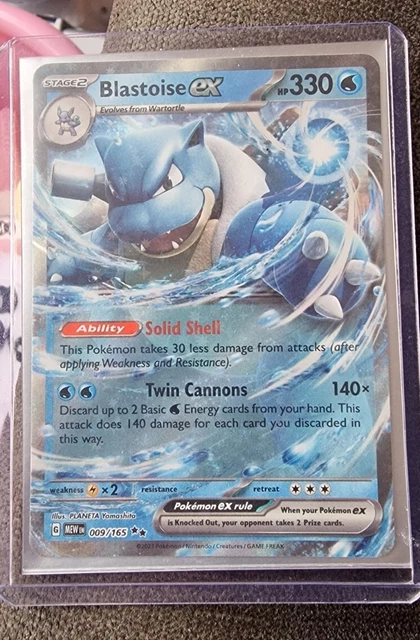POKÉMON TCG BLASTOISE ex Scarlet & Violet-151 009/165 Holo Double Rare £4.95 - PicClick UK