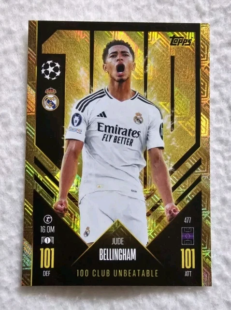 TOPPS MATCH ATTAX 2024/25 Jude Bellingham 100 Club Card #477 £6.00 ...