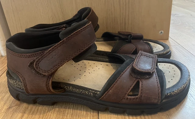 ECCO COSMO WOMENS Brown Leather Cork Walking Sandals - Size 40 £14.95 ...