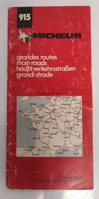 CARTE MICHELIN 915 - Grandes routes France EUR 2,00 - PicClick FR