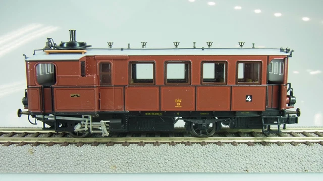 TRIX 22464 KITTEL Dampf-Triebwagen braun DC digital, Württemberg Epoche ...