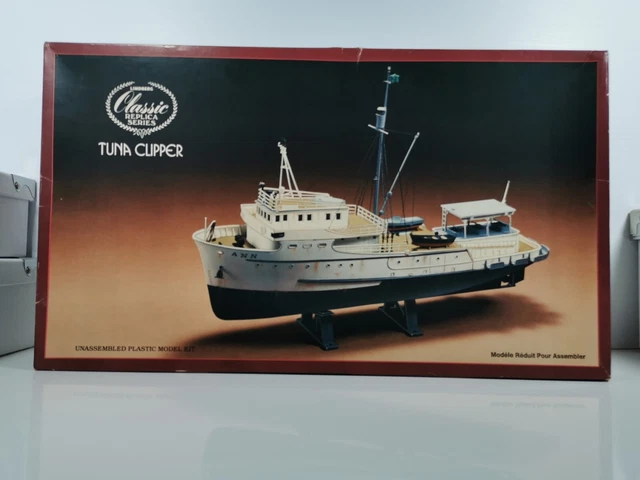 TUNA CLIPPER ANN Model Boat Kit Lindberg #7220 1/60 Scale New Open $39. ...