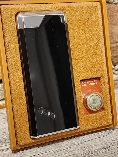 RARE VINTAGE WIN Japan Lighter #7100 w/ SENSOR battery electronic gas ...