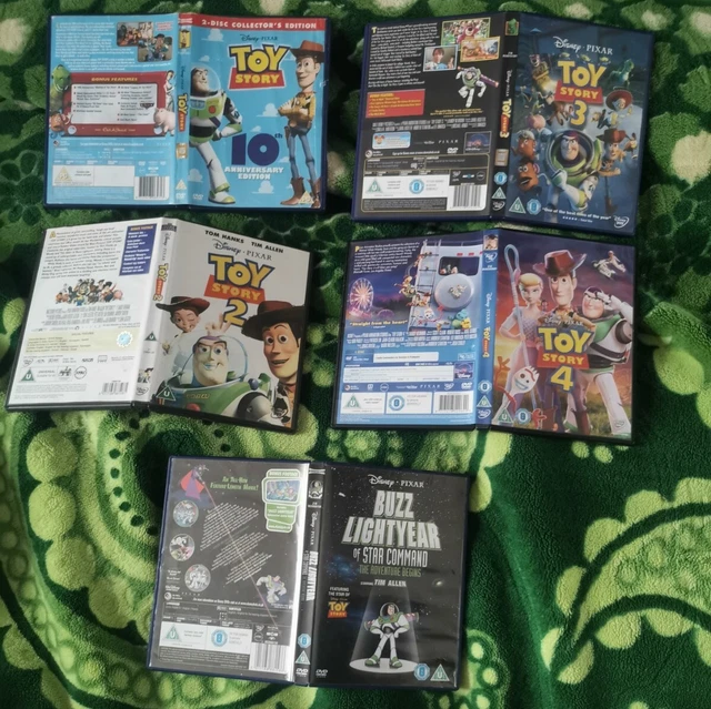 TOY STORY 1, 2, 3, 4 & Buzz Lightyear Childrens Disney DVD Collection ...